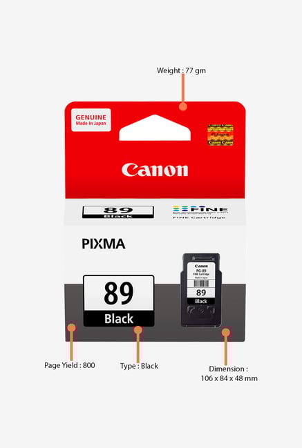 Buy Canon PG-89 Ink Cartridge (Black) online at TATACLiQ.com