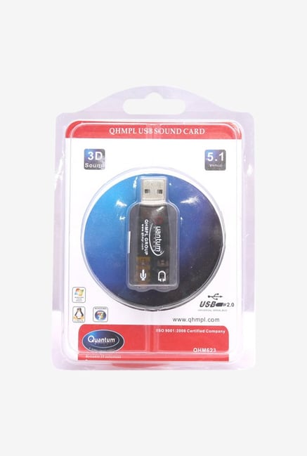 Buy Quantum QHM623 USB Sound Card (Black) Online at best price at TataCLiQ