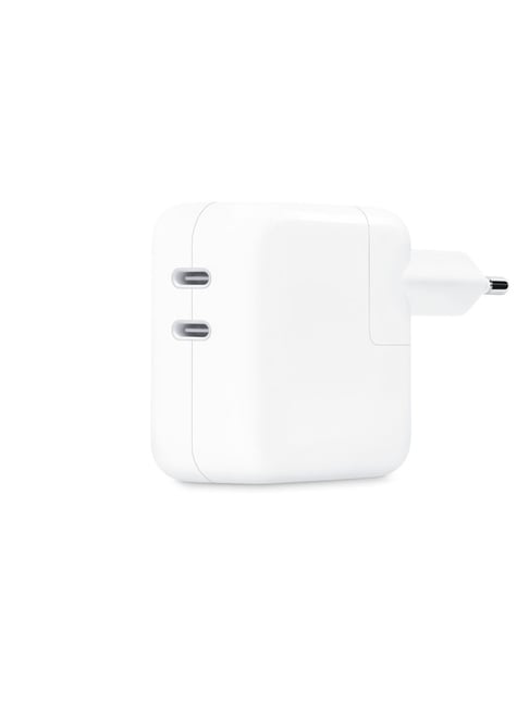 Buy Apple 35 Watts Dual USB-C Port Wall Charging Adapter (White) Online ...