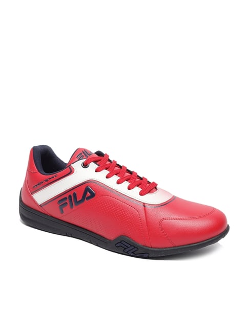 Fila Men s YULU Motor Sport Red Casual Sneakers
