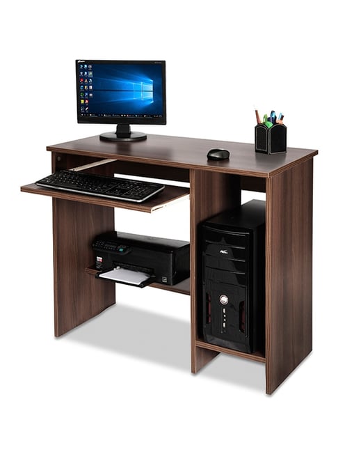Delite Kom Neo Acacia Dark Beige Engineered Wood Computer Desk