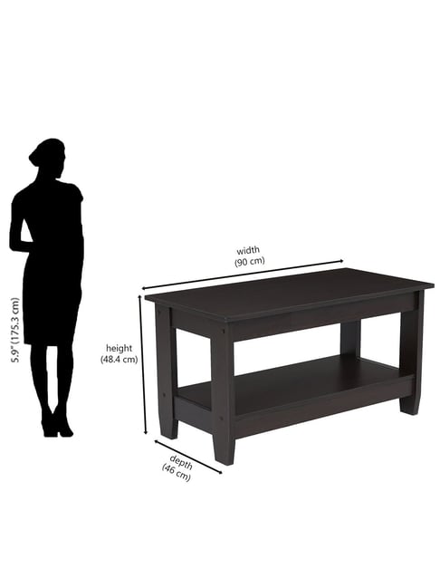 Buy Nilkamal Baron Black Engineered Wood Coffee Table at Best Price ...