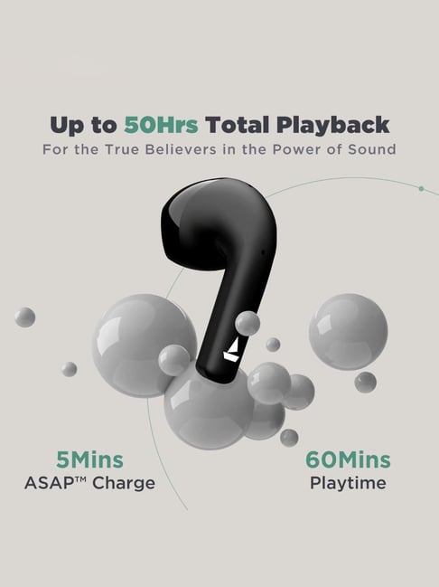 Buy Boat Airdopes Atom 81 True Wireless in Ear Earbuds (Opal Black ...