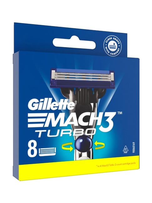 Gillette Mach 3 Turbo Cartridges - Pack of 8
