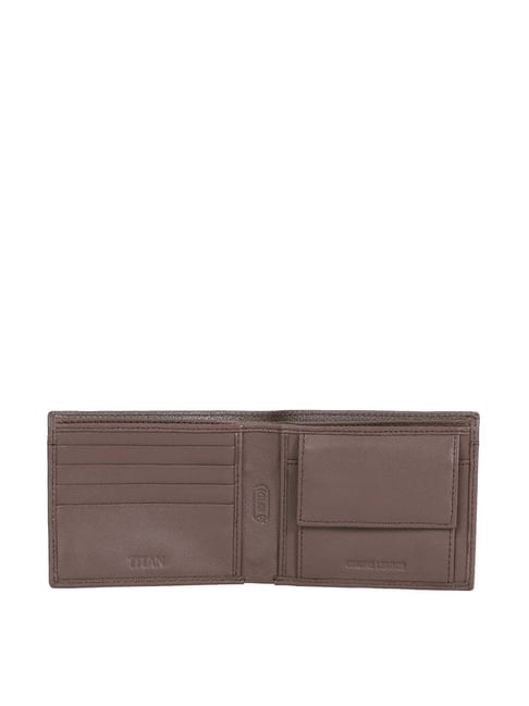 Buy Titan Brown Formal Leather Rfid Bi-Fold Wallet for Men Online At ...