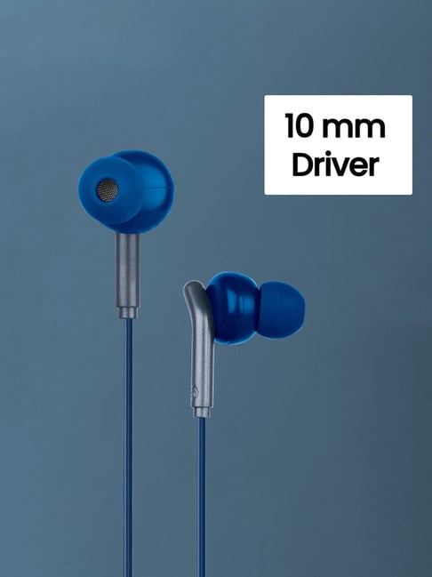 Buy Zebronics Zeb-Bro in Ear Wired Earphones with Mic (Blue) Online At ...