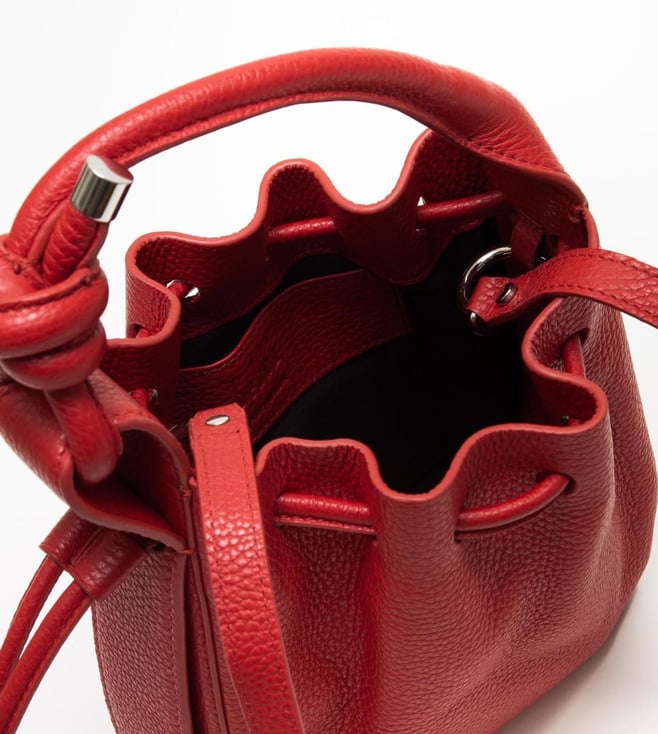 Buy Behno Red Mini Pebble Ina Cross Body Bag for Women Online @ Tata ...