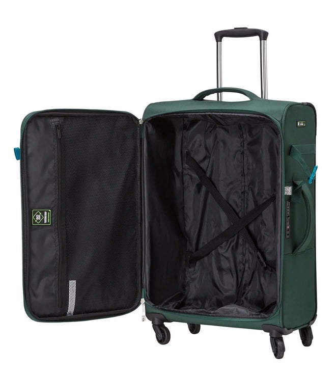 Buy Carpisa Pine Green Semi Rigid Sky GO Large Checked Luggage Online ...