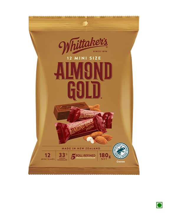 Whittakers Almond Gold Mini Chocolate Pouch - 180 g