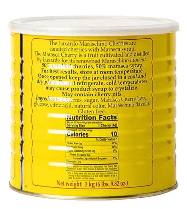 Buy Luxardo Maraschino Cherries Syrup - 3000 g for Online @ Tata CLiQ ...
