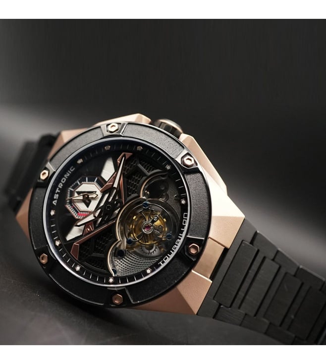 Buy Astronic STL-117B-RG Nighthawk Tourbillon 3D Co Axial Watch for Men ...