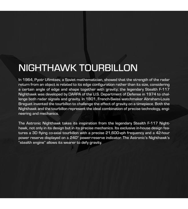 Buy Astronic STL-117B-RG Nighthawk Tourbillon 3D Co Axial Watch for Men ...