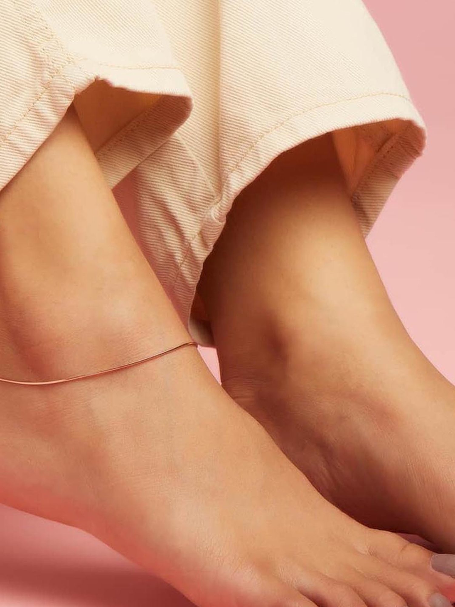 Gold anklet for ladies store