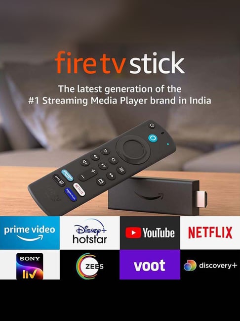 Buy Fire TV Stick (3rd Gen, 2021) with Alexa Voice Remote (Black ...