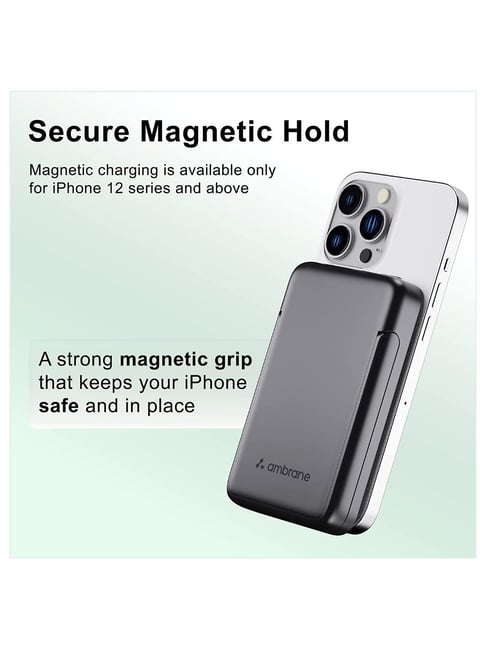 Buy Ambrane 10000 mAh Wireless Power Bank - Black Online At Best Price ...