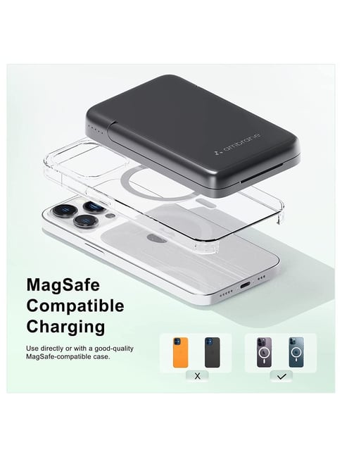 Buy Ambrane 10000 mAh Wireless Power Bank - Black Online At Best Price ...