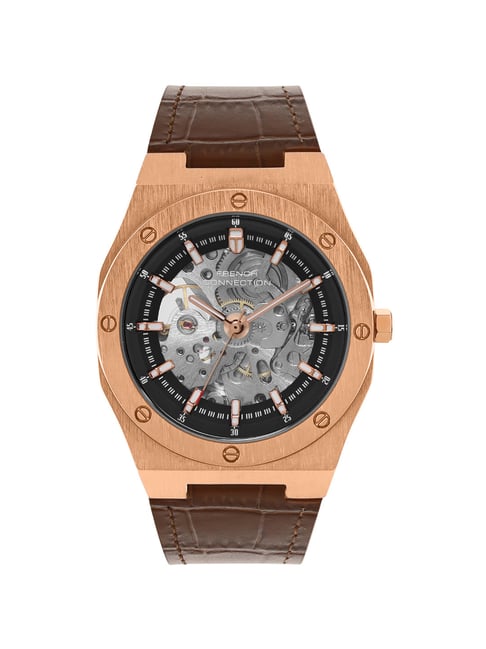French Connection FCA02-10 Skeleton Automatic Watch For Men