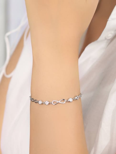 Buy Zavya 92.5 Sterling Silver Bracelet for Women Online At Best Price Tata CLiQ