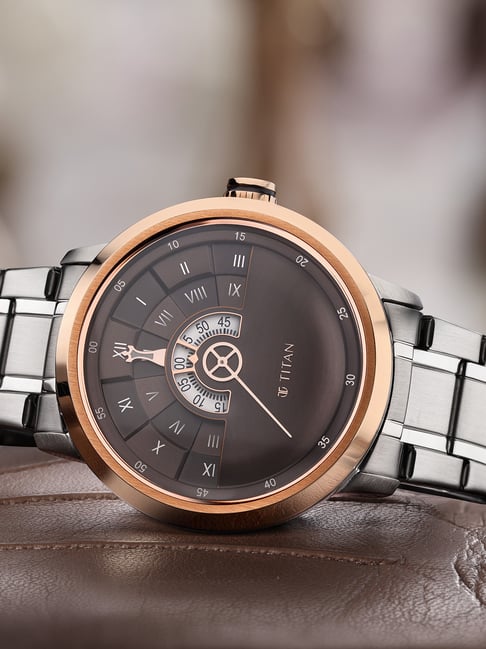 Buy Titan NR1828KM02 Grandmaster II Analog Watch for Men at Best Price ...