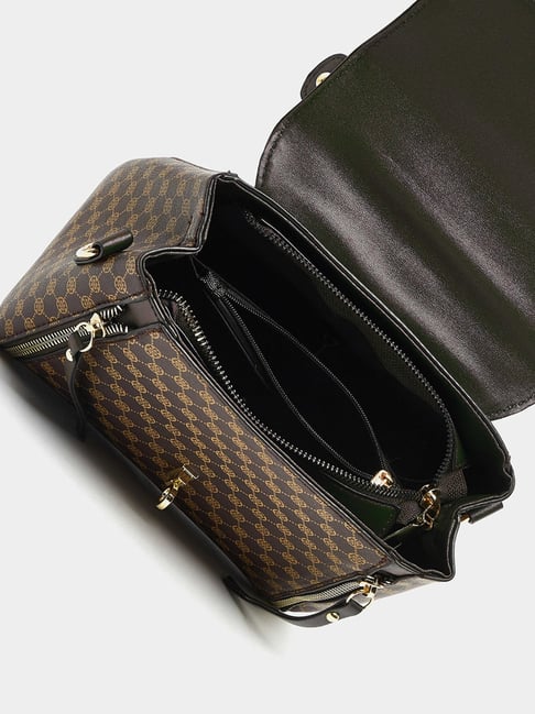 Buy Styli Brown Printed Satchel Handbag at Best Price @ Tata CLiQ Buy Styli Brown Printed Satchel Handbag at Best Price @ Tata CLiQ