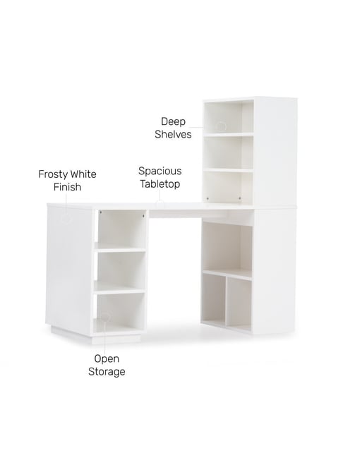 Buy Durian Delrick White Engineered Wood Study Table at Best Price ...