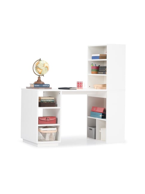 Buy Durian Delrick White Engineered Wood Study Table at Best Price ...