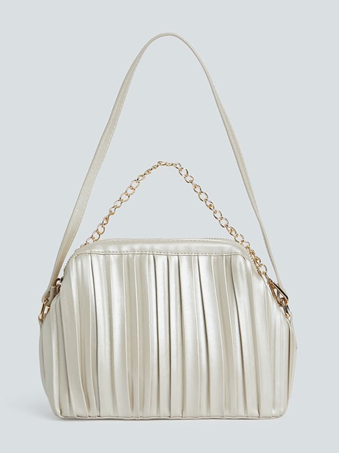LOV by Westside Light Taupe Jerry Shoulder Bag