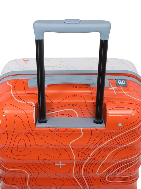 Buy Uppercase Orange & White Hard Medium Trolley Bag - 46 cm Online At ...