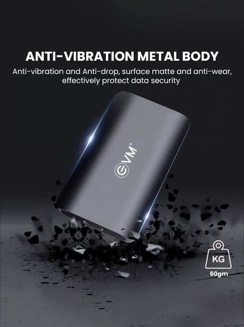 Buy Evm Ensave 256GB Smallest External SSD (?Black) Online At Best ...