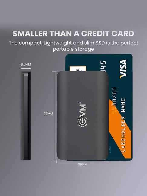 Buy Evm Ensave 256GB Smallest External SSD (?Black) Online At Best ...