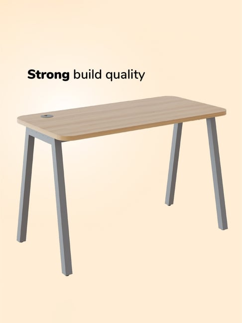 HNI India NUCLEO Engineered Wood Executive Office & Study Desk (Gray ...