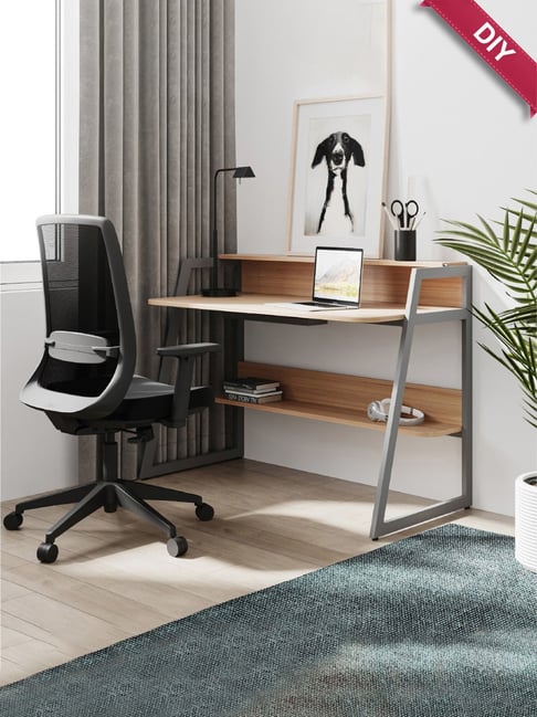 Buy HNI India STAVA Thansau Maple Engineered Wood Computer & Study Desk ...