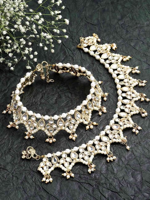 Kundan anklets online store