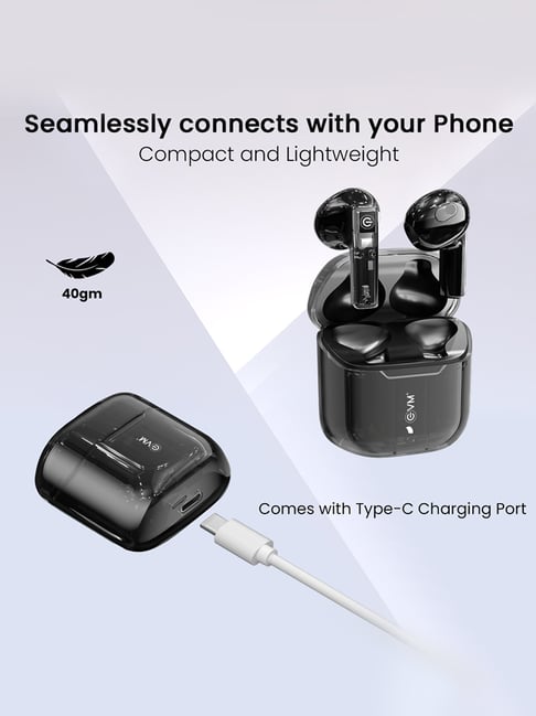 EVM ENBUDS TWS Bluetooth Earbuds with Standby Time Upto 100Hrs, BT V5.3 ...