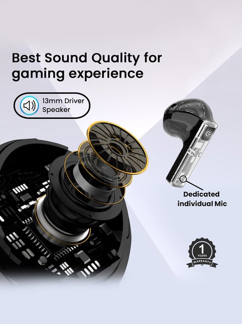 EVM ENBUDS TWS Bluetooth Earbuds with Standby Time Upto 100Hrs, BT V5.3 ...