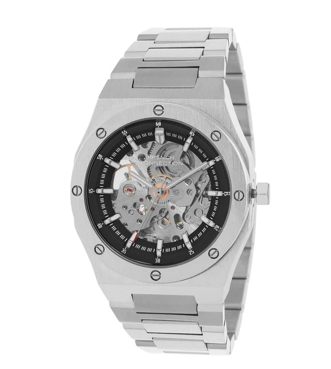 Buy French Connection Fca02-1 Skeleton Automatic Watch For Men Online ...