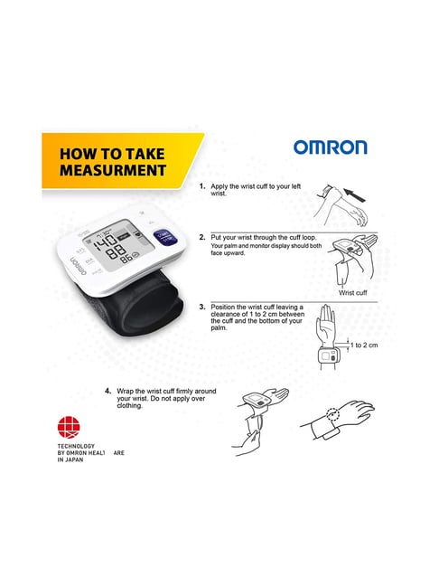 Buy Omron HEM-6181 Fully Automatic Wrist Blood Pressure Monitor Online ...
