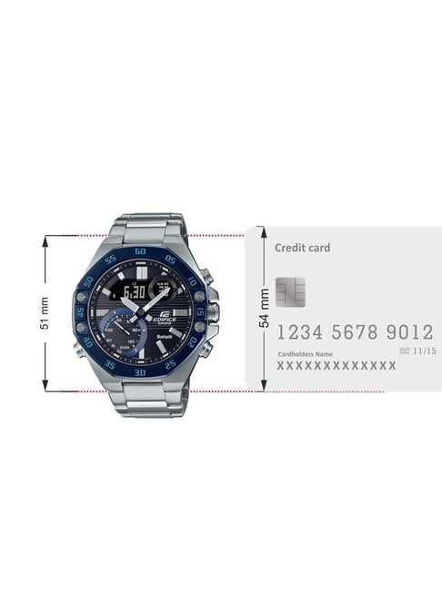 Buy Casio ECB-10DB-1BDF Edifice Analog-Digital Watch for Men at Best Price @ Tata CLiQ