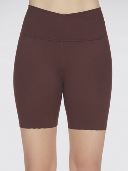 Skechers Brown High Rise Sports Shorts