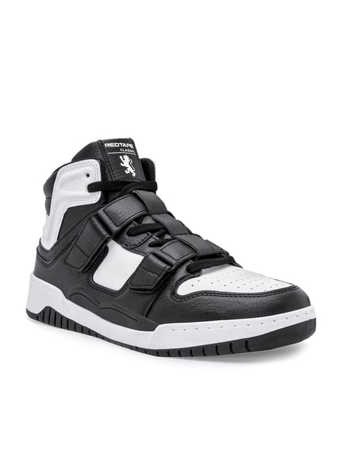 Red Tape Men's Black Ankle High Sneakers