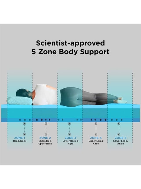 The Sleep Company SmartGrid Orthopedic Pro Grey Polymer Double Size ...