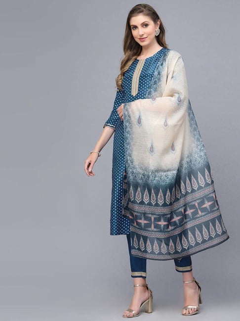Women's Clothing Skylee Ethnic Wear Suits with Upada Silk Fabric