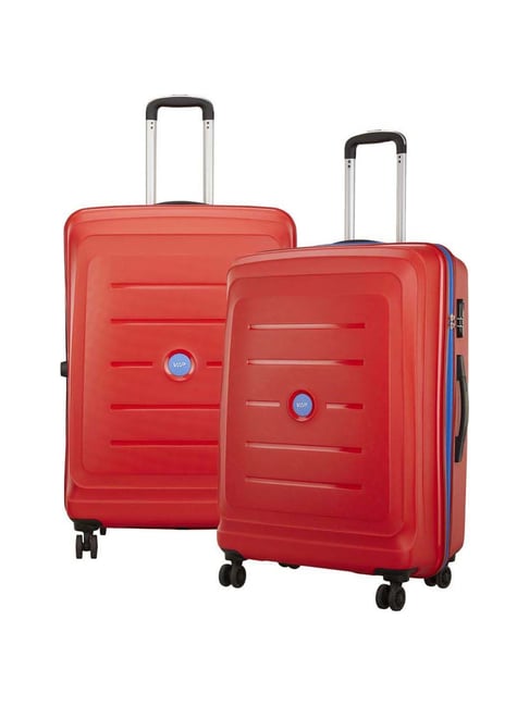 Buy VIP Corsa Red Trolley Bag Pack of 2 - 55 cms & 66 cms Online At ...