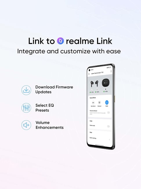 Buy realme TechLife Buds T100 In Ear Bluetooth Earbuds (Blue) Online At ...