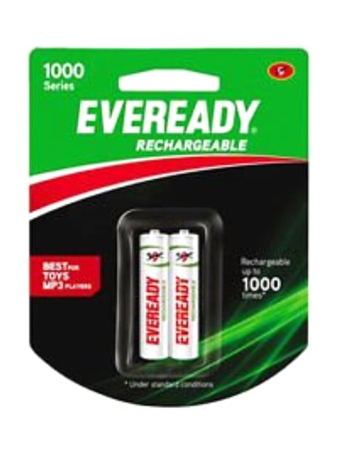 Eveready 1000 Series Rechargeable AA Battery (Pack of 2) - Price History