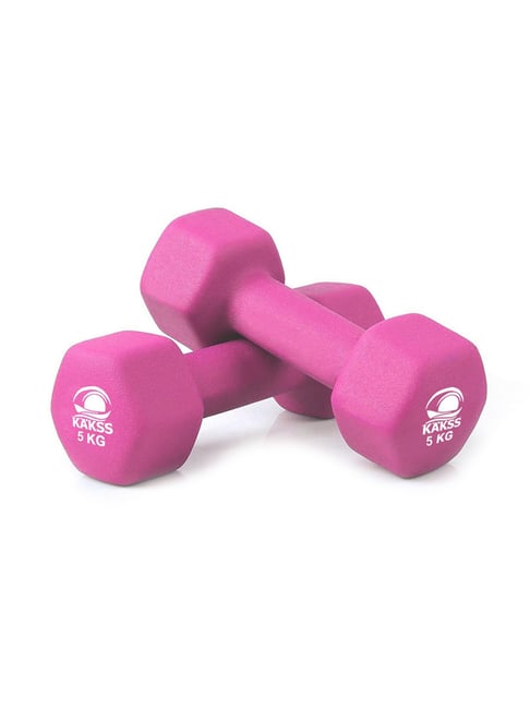 Pink dumbbells 5kg store