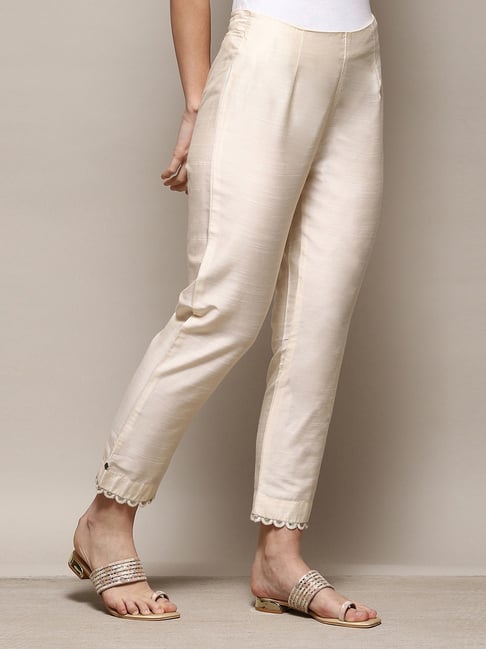 Women's Clothing Biba Ethnic Wear Bottoms with 100% Polyester Fabric