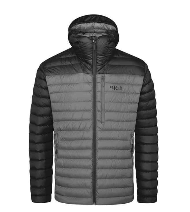 Buy Rab Black & Graphene Alpine Regular Fit Puffer Jacket for Men ...