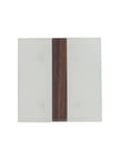 Fos Lighting White & Gold Acrylic Square 4 Inch Bar 12W Warm Led Wall Light