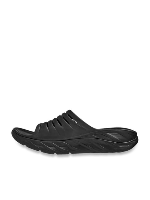 Buy Hoka Men's ORA Recovery Black Slides for Men at Best Price @ Tata CLiQ